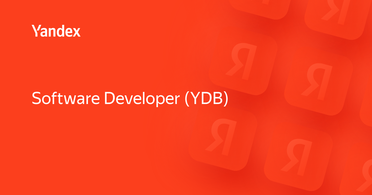Software Developer (YDB)